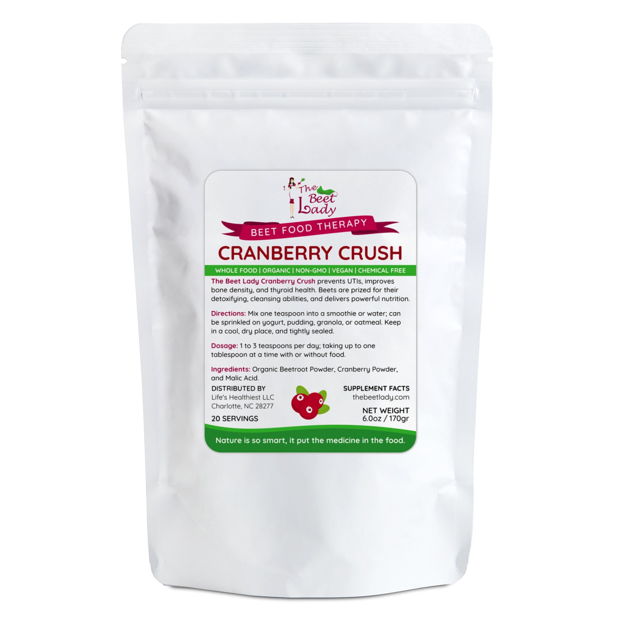 The Beet Lady CRANBERRY CRUSH Beet Food Nutritional Therapy powder ...