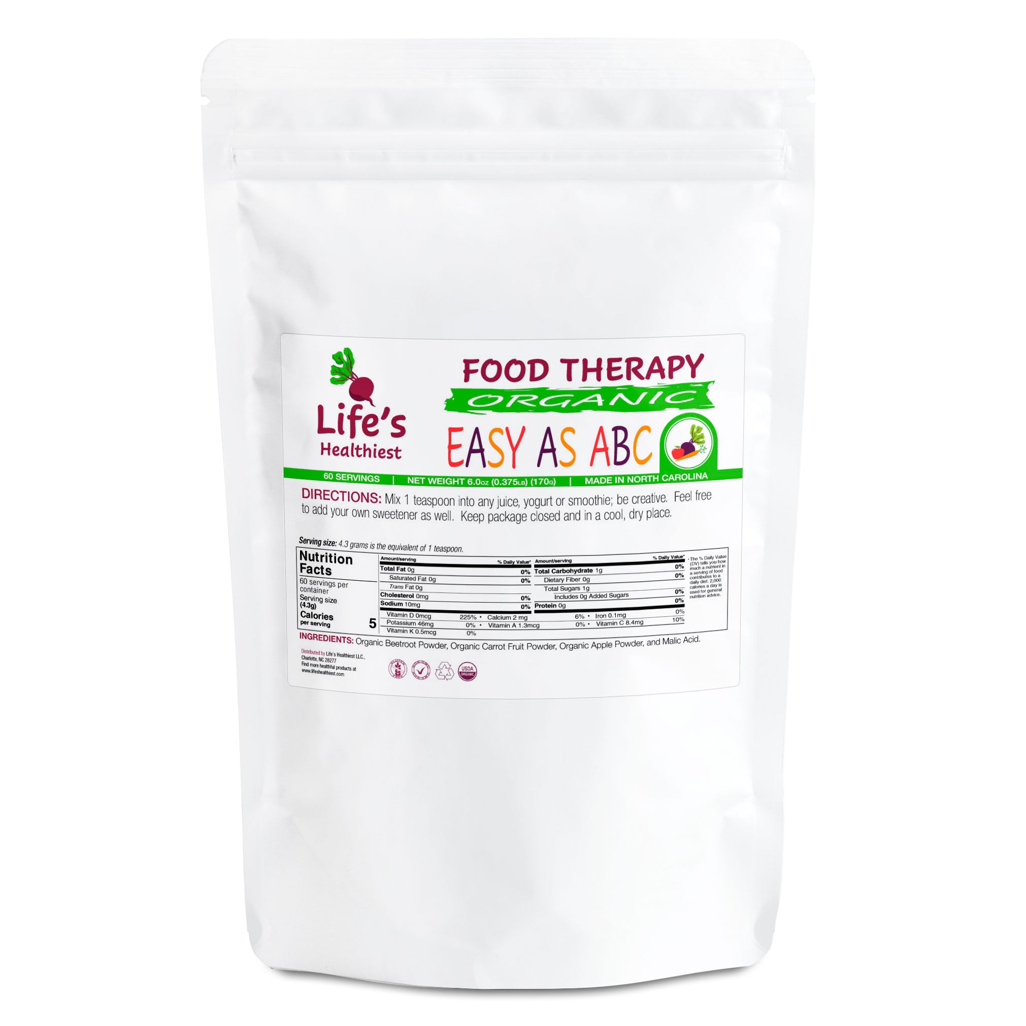 Life's Healthiest EASY AS ABC Whole Food Nutritional Therapy 6.0 oz (D ...
